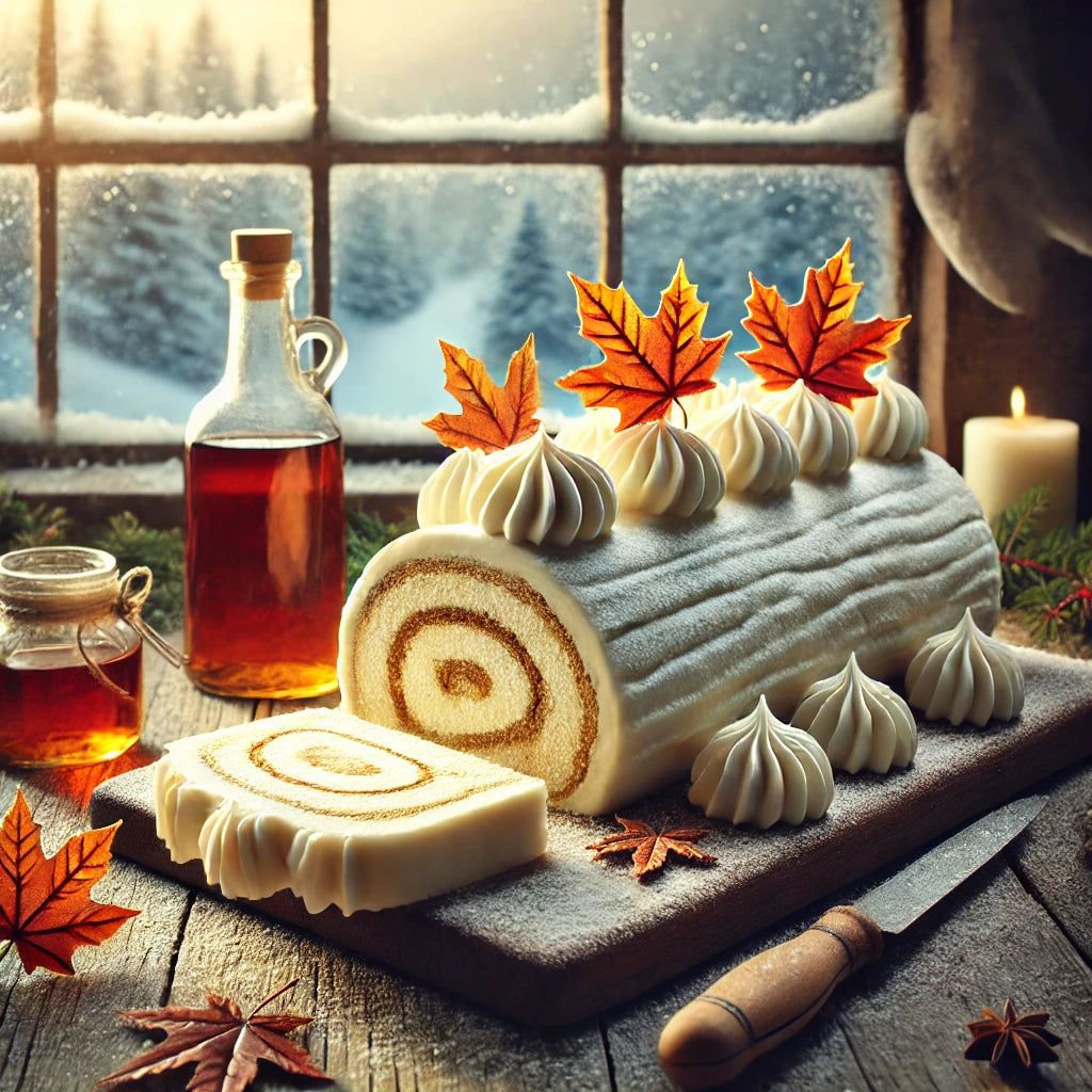 Maple Christmas Log | Les couleurs du Québec